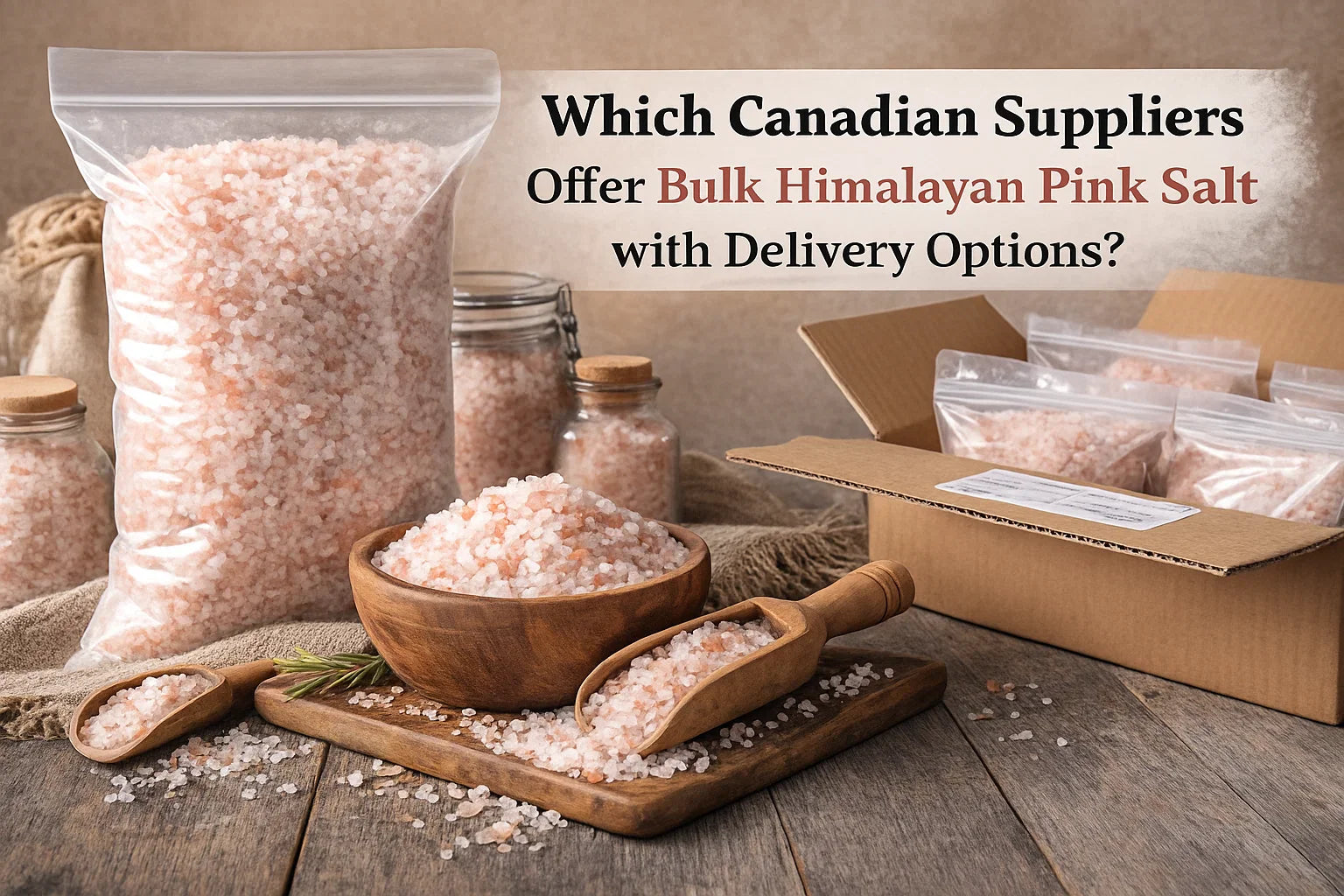 Which Canadian suppliers offer bulk Himalayan pink salt with delivery ...